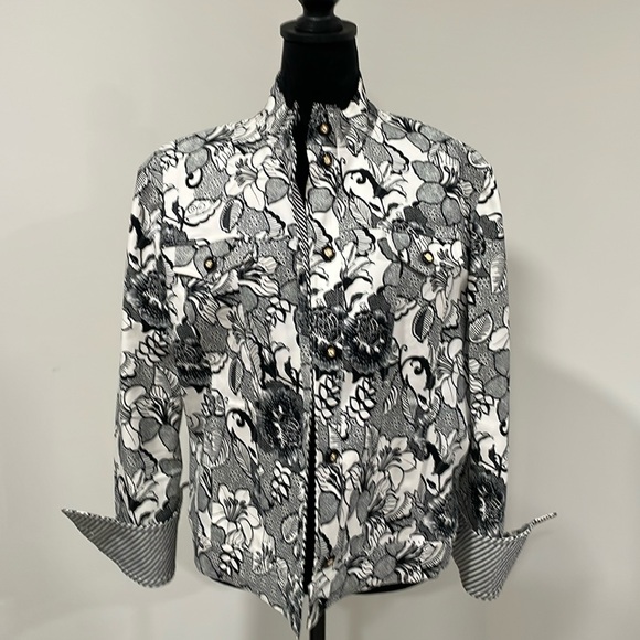St John Sport | Jackets & Coats | St John Sport Denim Style Jacket Xl ...